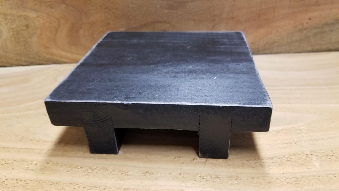 Modern Rustic Wooden Riser Square Wood Platform Farmhouse Display ...