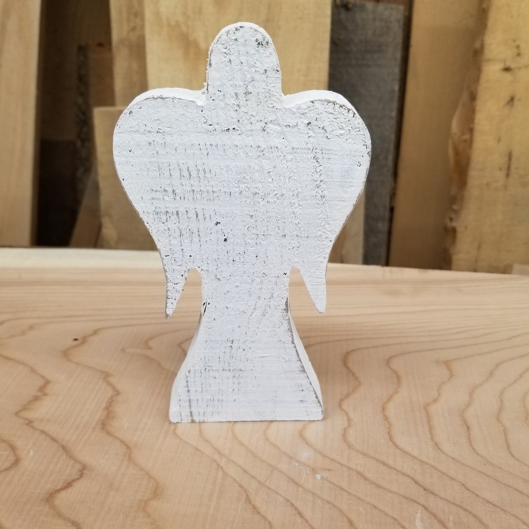 White Angel Wood Angel Barnwood Angel Christmas Angel Decoration - Etsy