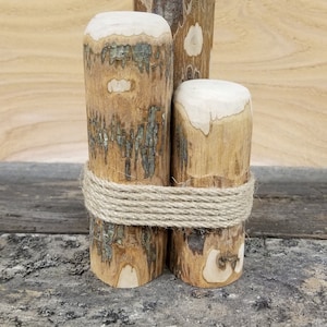 Wood Piling Pier Logs Nautical Decoration Log Bundle - Etsy