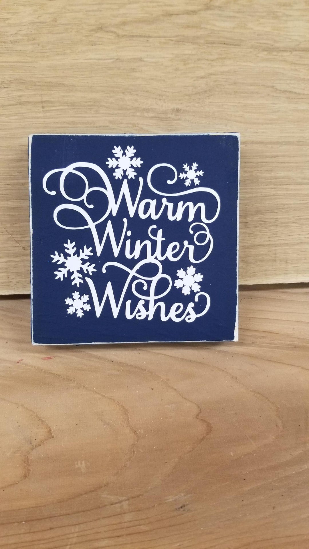 Warm Winter Wishes Wood Winter Sign - Etsy