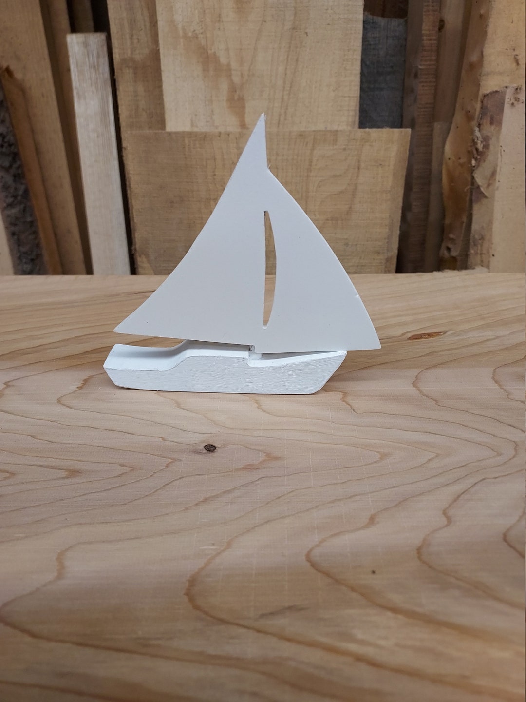 Sail Boat Wood Boat Nautical Decor Sail Boat Decoration River Lake ...