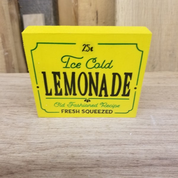 Lemonade 25 Cent Sign - Etsy
