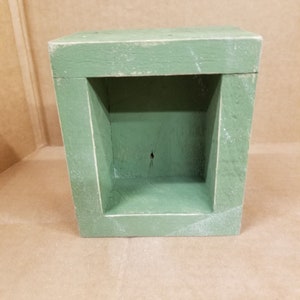 Green Box Wood Box Rustic Box Farmhouse Wooden Box Reclaimed Wood ...