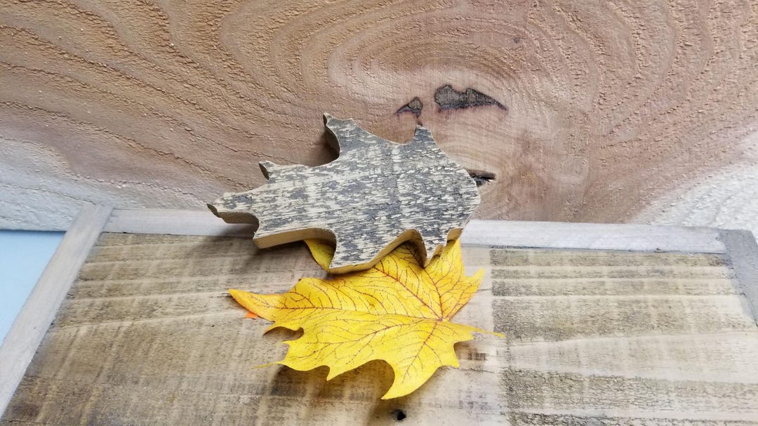 Rustic Wood Oak Leaf Barnwood Leaf Leave Decoration Wood Cut Out - Etsy