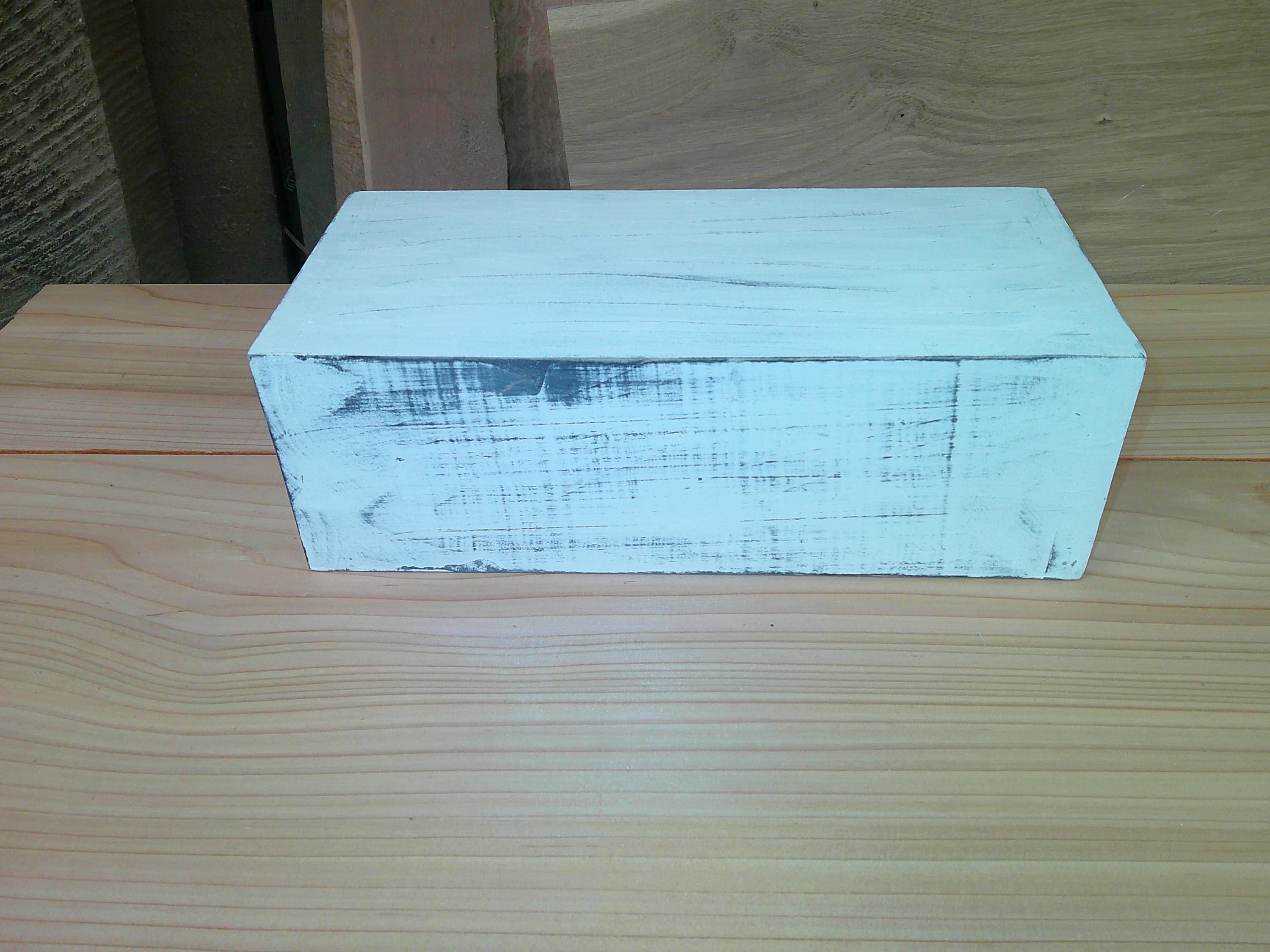 Wood Box Reclaimed Wood Box White Box Display Box Farmhouse Wooden Box ...