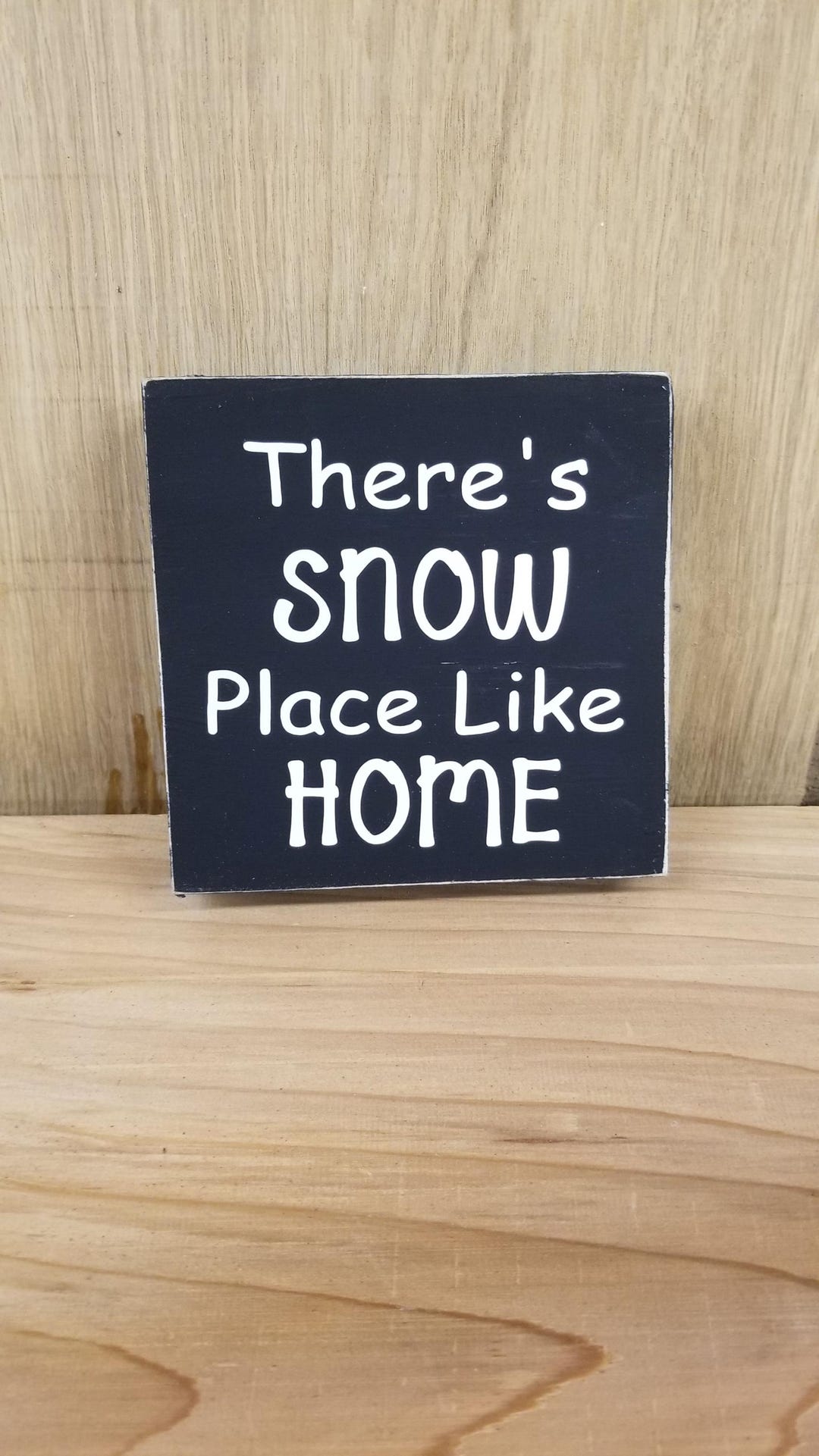 There's Snow Place Like Home Winter Wooden Sign - Etsy