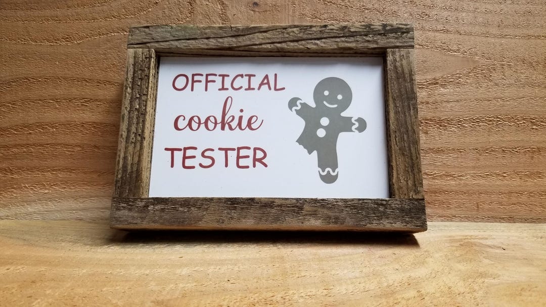 Official Cookie Tester Wood Sign - Etsy