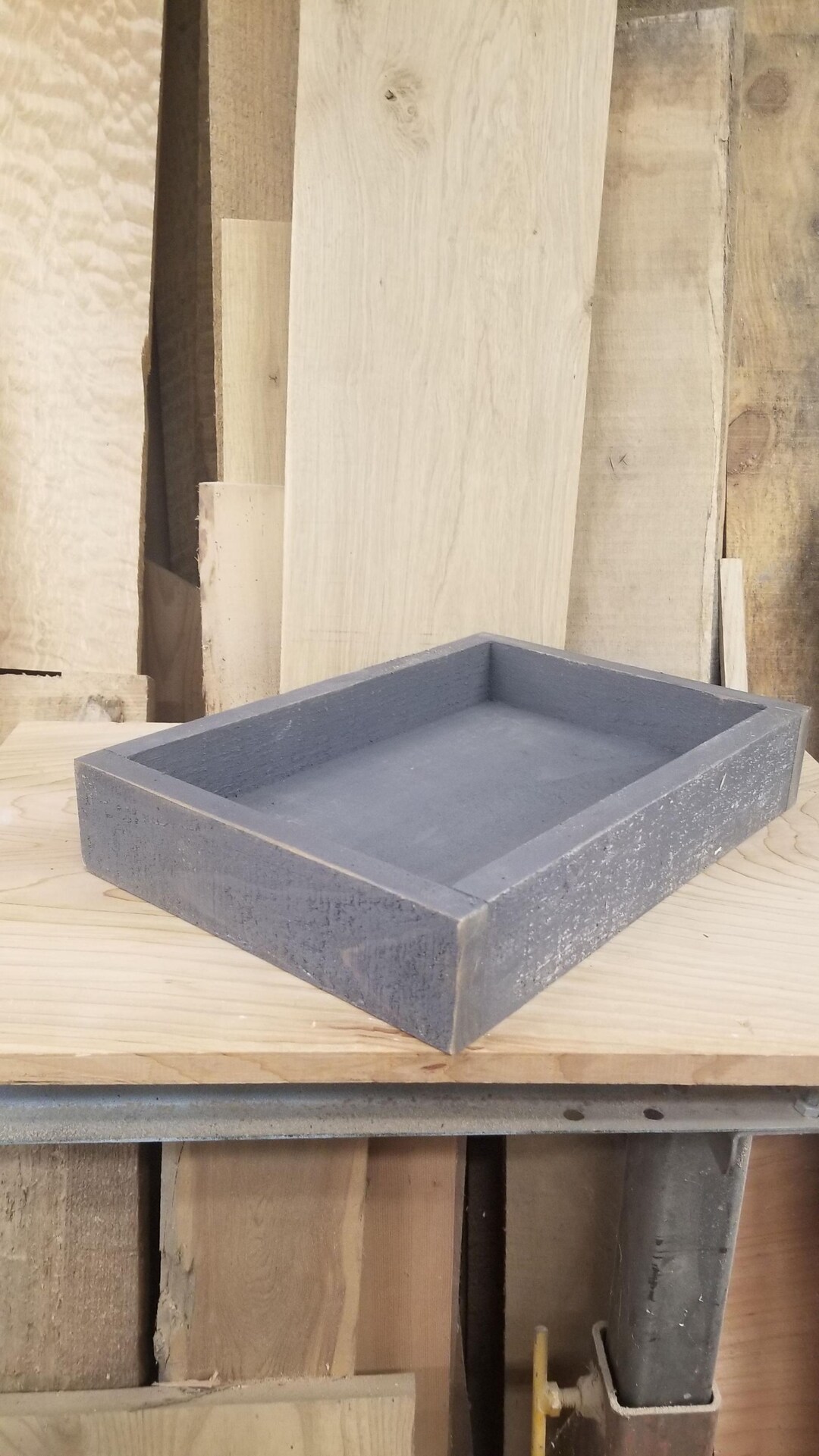 Rustic Wood Tray Rustic Wood Box - Etsy