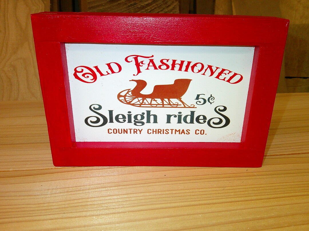 Old Fashioned Sleigh Rides Wood Sign - Etsy