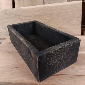 Wood Box Rustic Box Wooden Box Black Wood Box Display Box Farmhouse ...