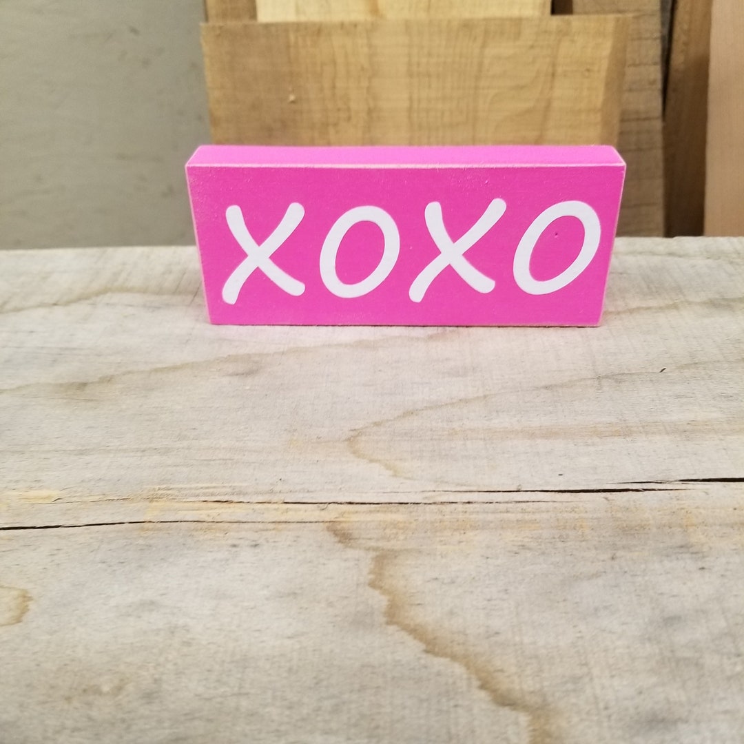 Valentine Hugs and Kisses Xoxo Wood Sign Primitive Farmhouse - Etsy