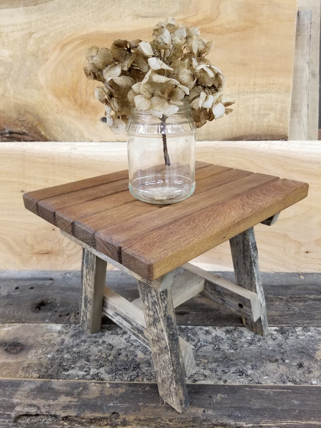 Wood Table Plant Stand Farmhouse Table for Plants or Home Decoration - Etsy