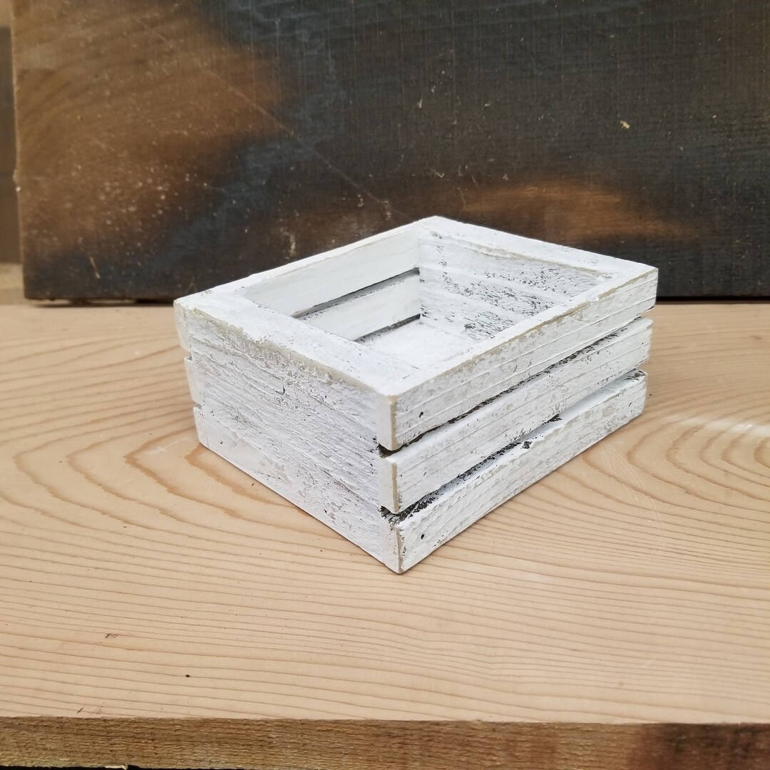 Rustic Wooden Box Crate Barnwood Wood Crate Box Rustic Box Display Box ...