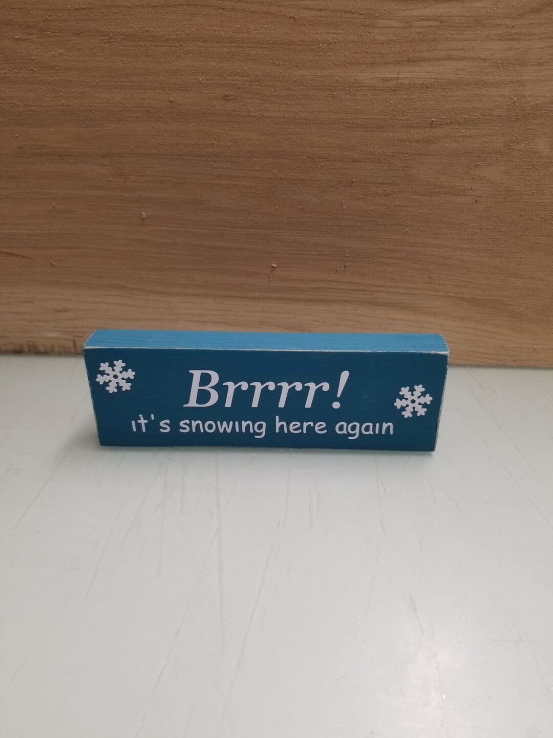 Brrr It's Snowing Here Again Wooden Sing Winter Sign Funny Winter Sign ...