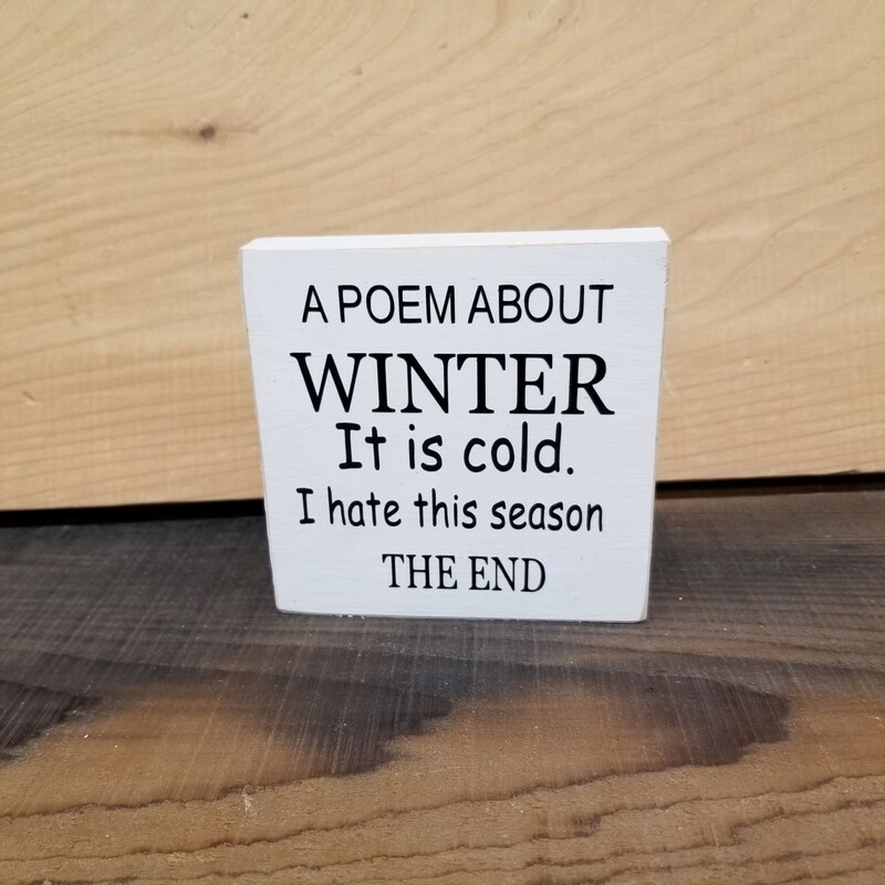Winter Sign - Etsy