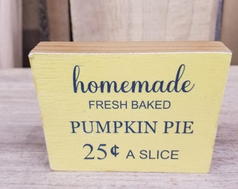 Fresh Homemade Pie Sign - Etsy