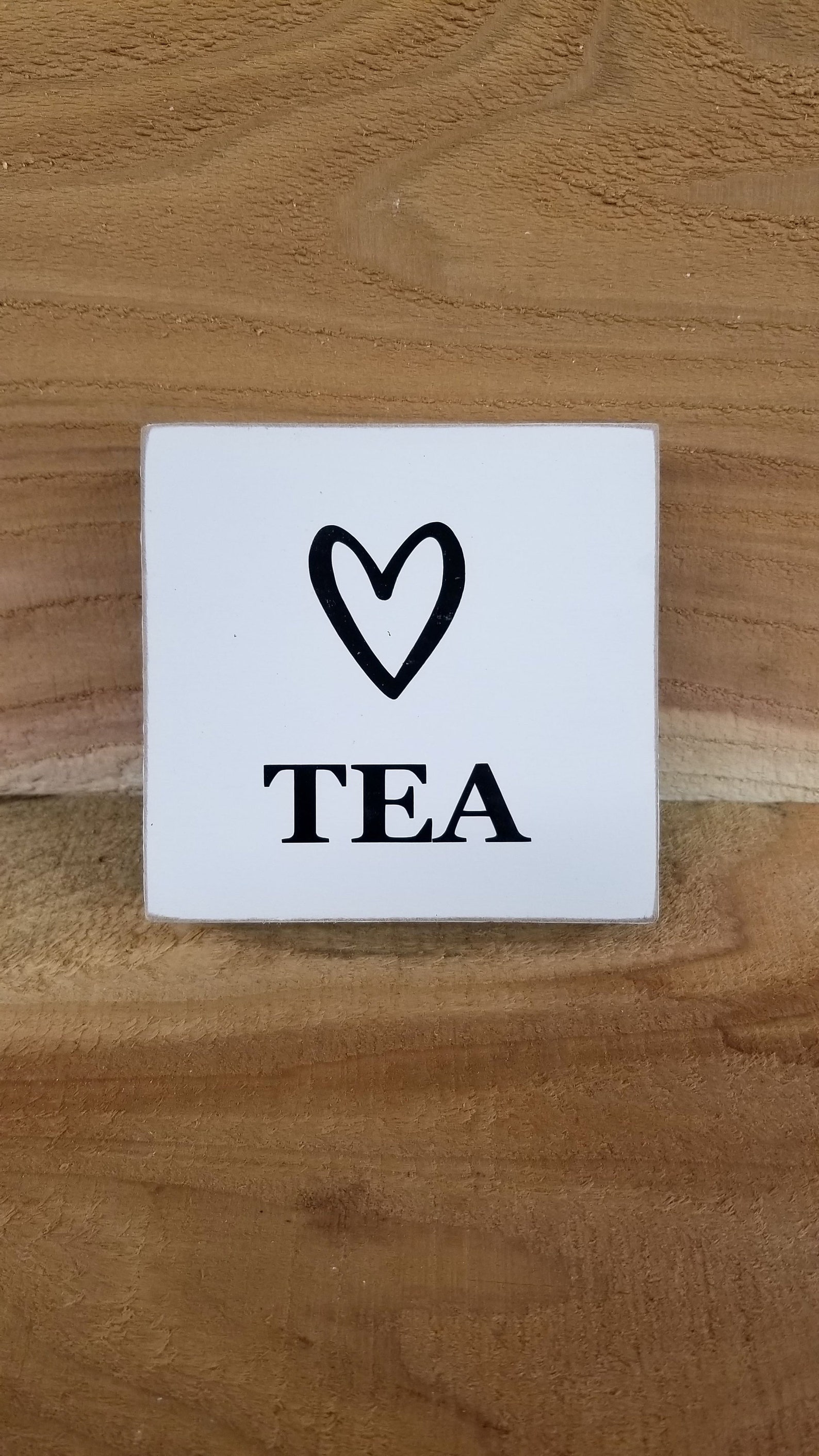 Wood Sign Tea Loves Tea Wooden Sign Tea Lover Wood Sign Tier Tray Shelf ...