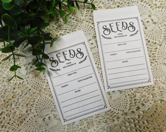 Spring Seed Packet Bag Topper Use as Class Project a Party - Etsy