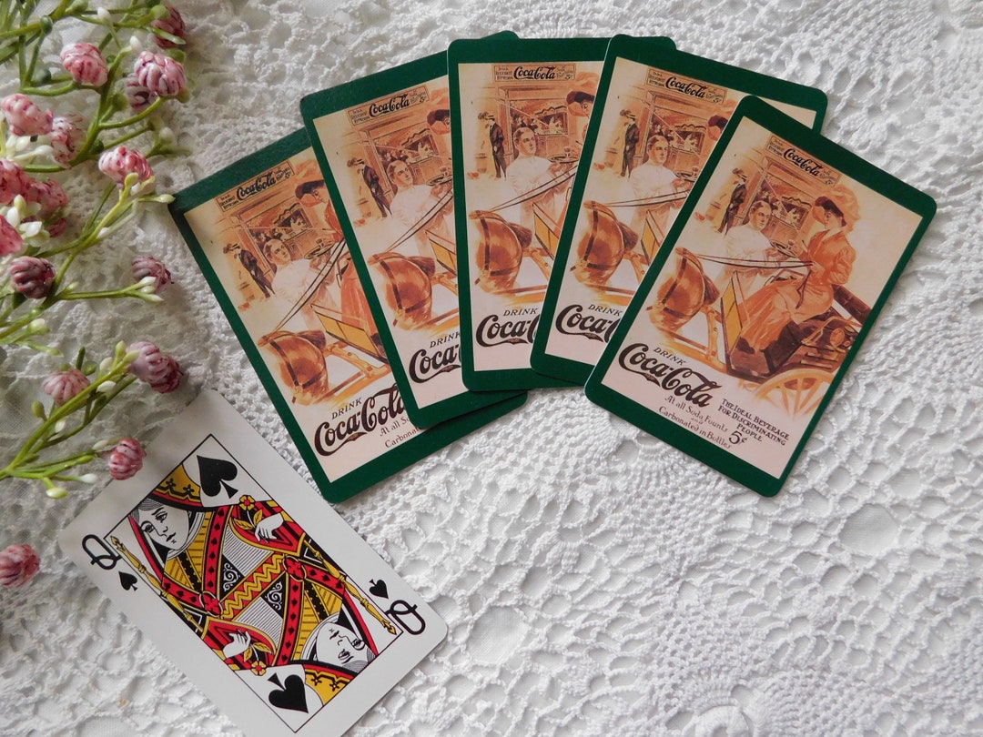 Vintage Style Coca-cola Playing Cards Set of 10 B7 - Etsy