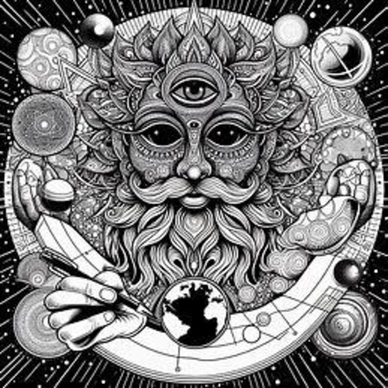 Psychedelic Coloring Book - 70 Pages of Trippy, Mind-bending Designs - Etsy