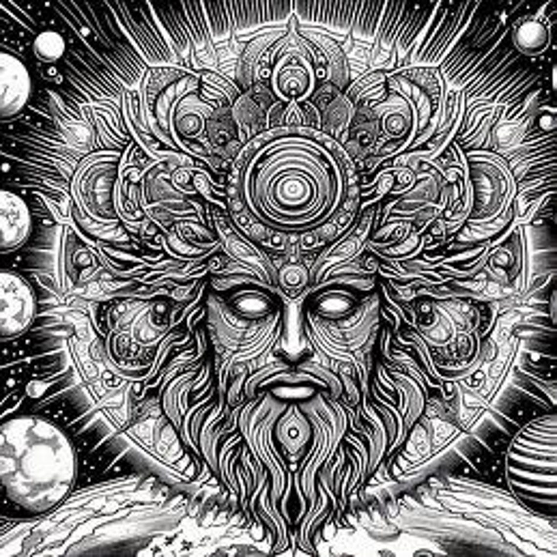 Psychedelic Coloring Book - 70 Pages of Trippy, Mind-bending Designs - Etsy