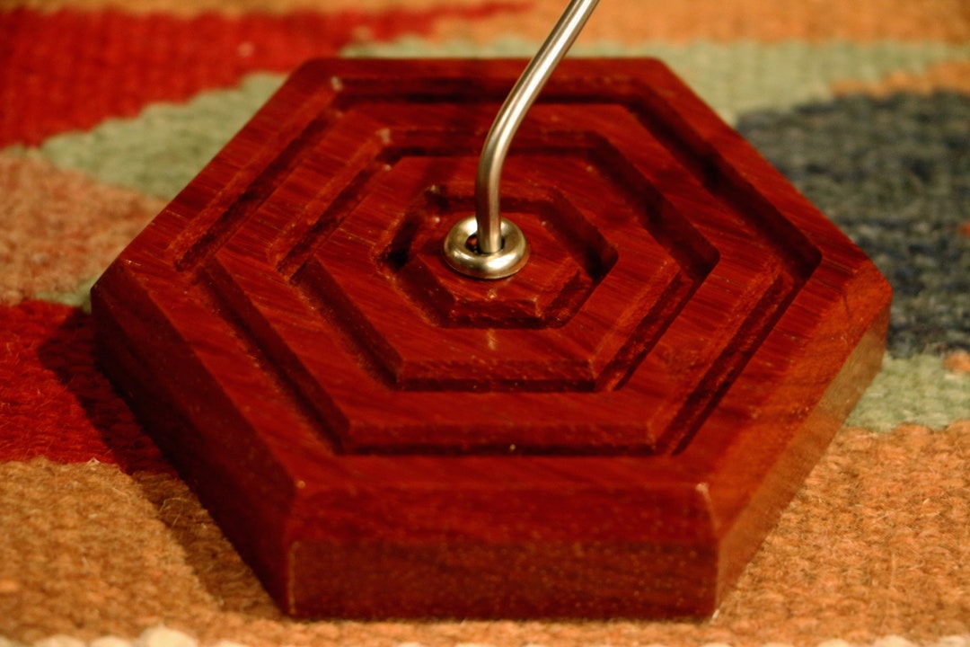 BS186 4 Hexagonal Display Stand Made From Red Padauk. - Etsy