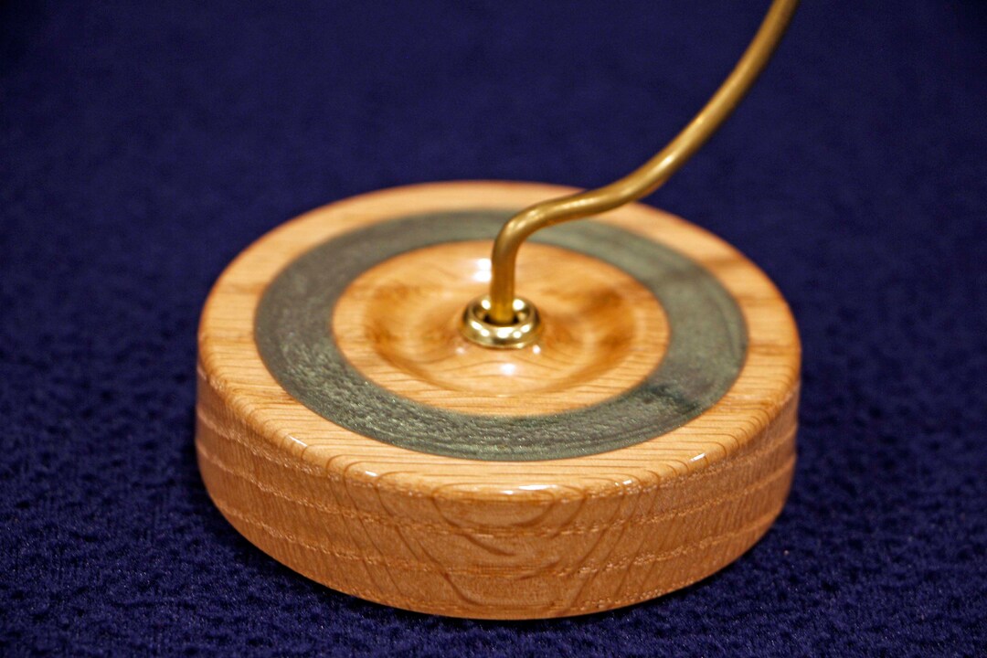 BS224 – 3” Diameter Display Stand Made From Oak With 1 Clear Epoxy ...