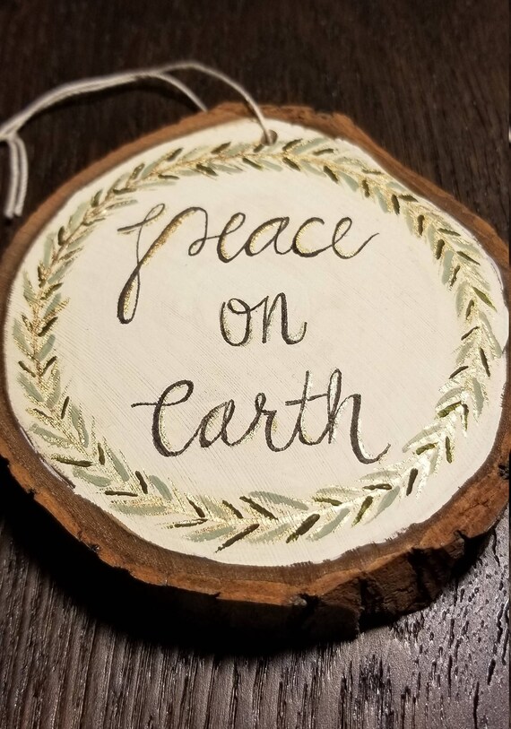 Peace on Earth Ornament | Etsy