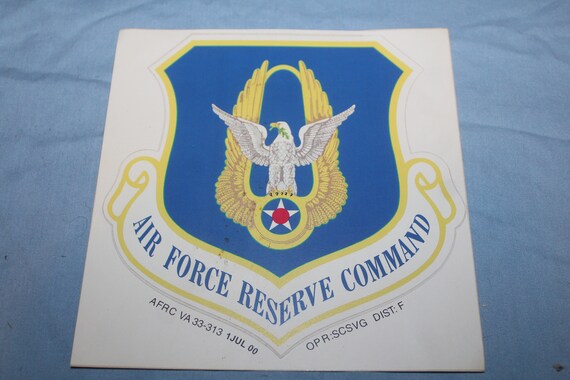 Vintage US USAF Air Force Reserve Insignia Decal Sticker 5 - Etsy