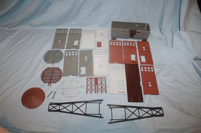 Large Lot Original O or S Gauge Plasticville Railroad Structures Parts ...