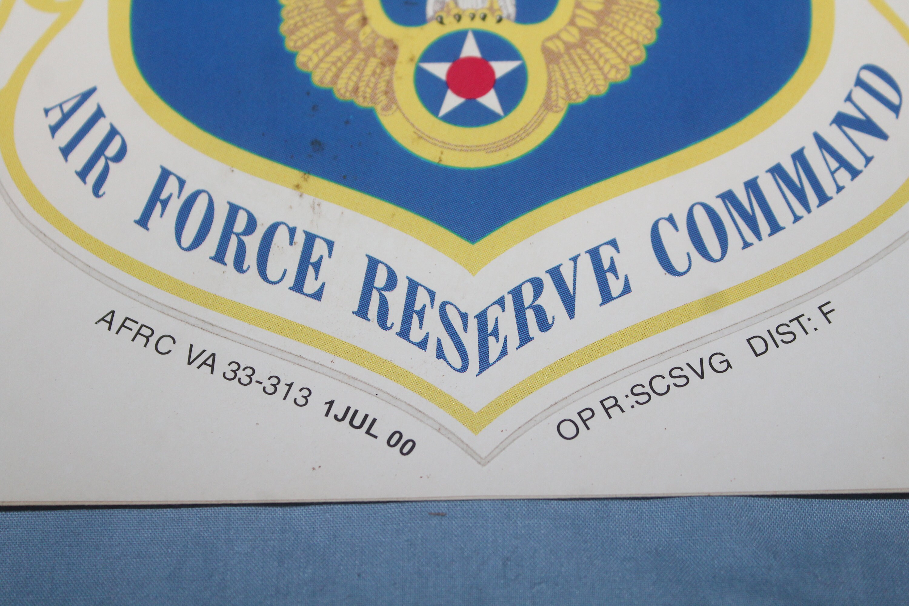 Vintage US USAF Air Force Reserve Insignia Decal Sticker 5 - Etsy