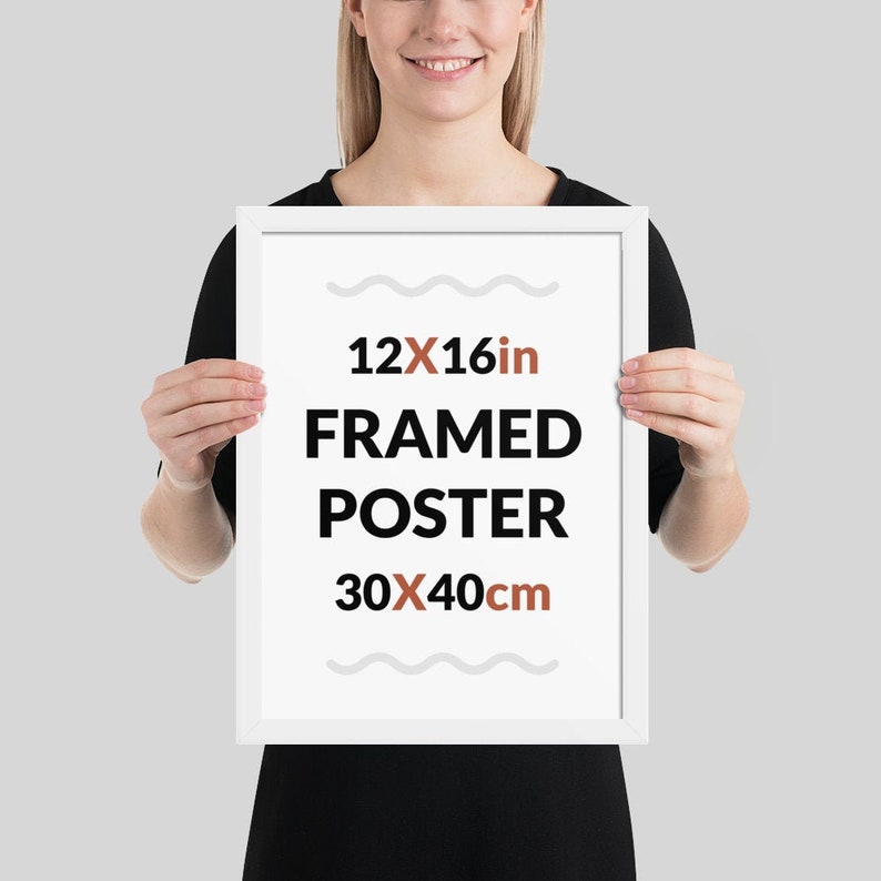12x16 inch print framed poster FREE INTERNATIONAL SHIPPING | Etsy