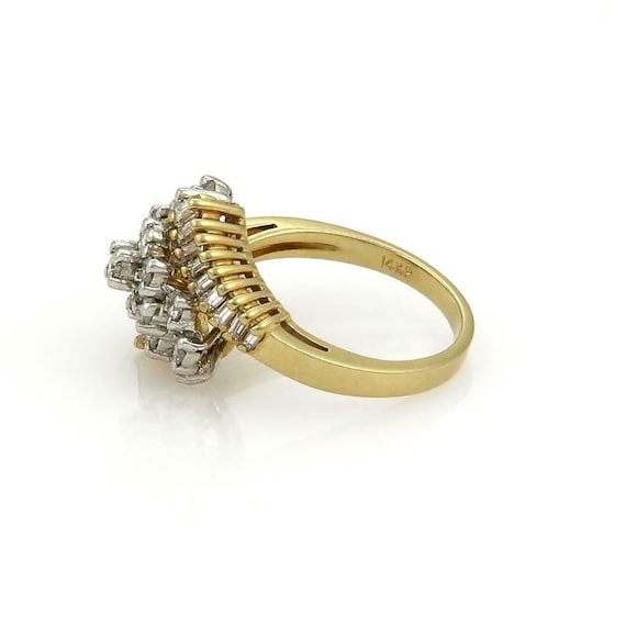 119 - Vintage 1.00ct Baguette & Round Diamond 14k Gol… - Gem