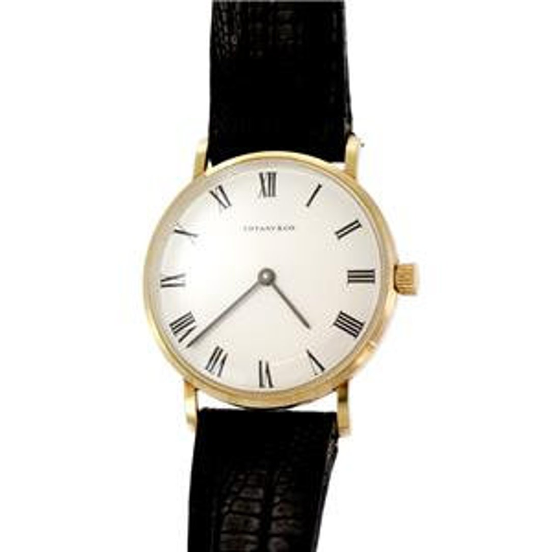 Tiffany & Co. Vintage 14k Yellow Gold Hand Wind Men's Watch - Etsy