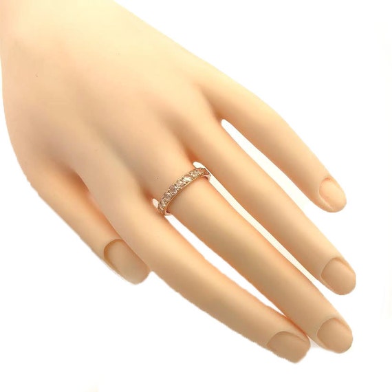 Tiffany & Co. Metro Rose Cut Diamond 18k Rose Gold Band Ring Tiffany & Co. Metro Rose Cut Diamond 18k Rose Gold Band Ring