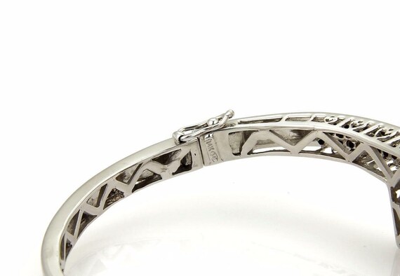 160 - Fancy 1.50ct Black & White Diamond 14k WGold Ba… - Gem