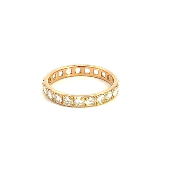 Tiffany & Co. Metro Rose Cut Diamond 18k Rose Gold Band Ring Tiffany & Co. Metro Rose Cut Diamond 18k Rose Gold Band Ring