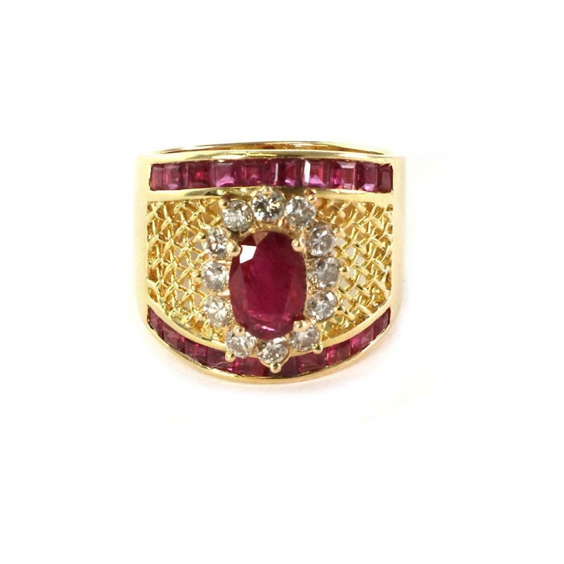 Large Ruby Ring - Etsy