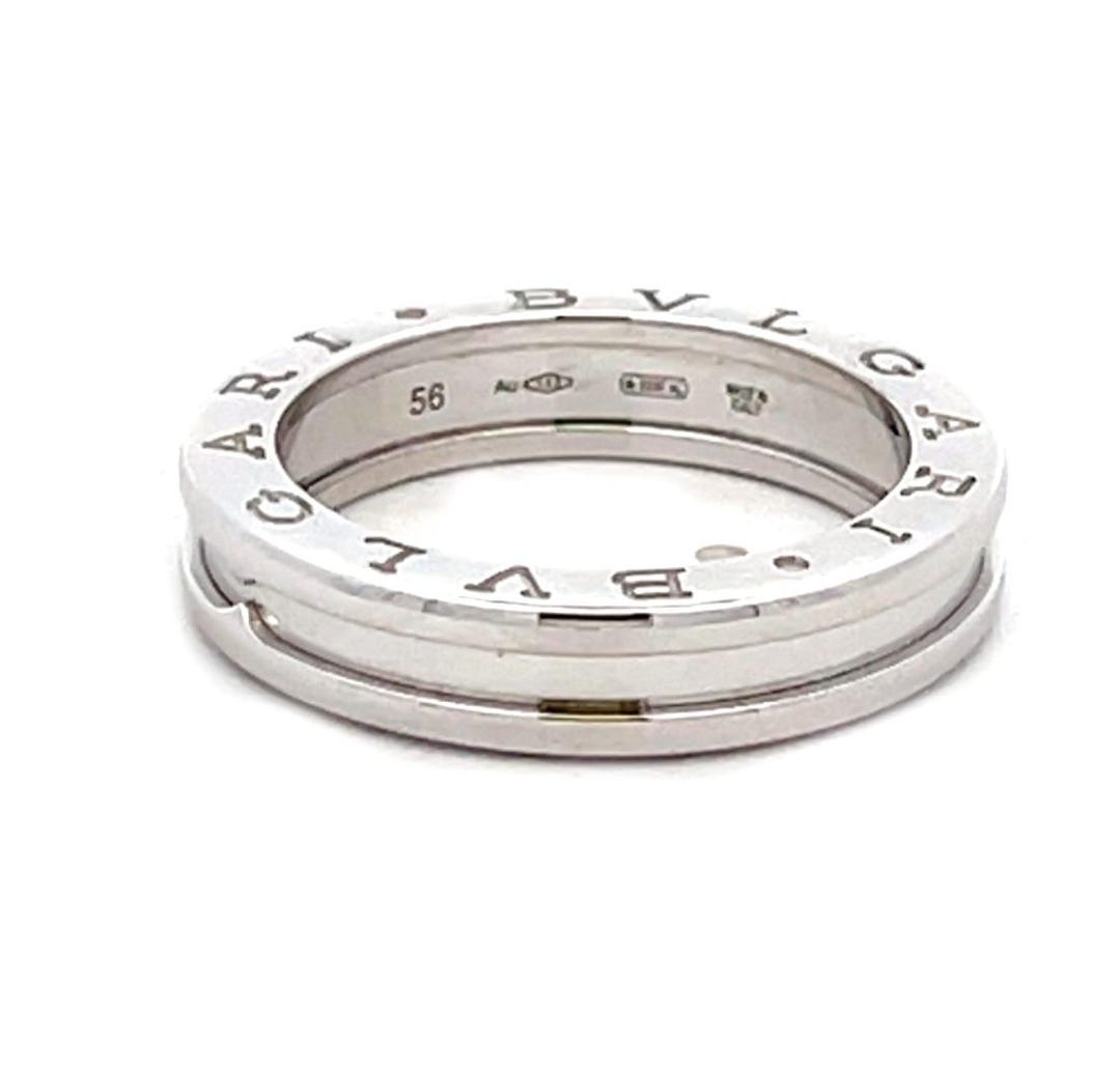 Bulgari B. Zero1 Single Row 18k White Gold 5mm Band Ring Size 56 - Etsy