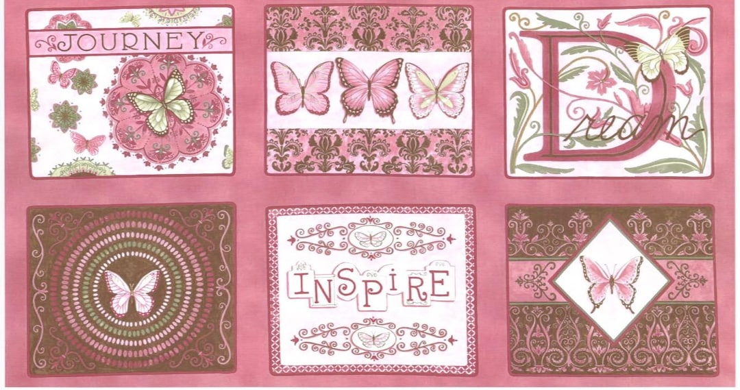 Daydreams by Deb Strain for Moda-panel-#19190-pink-out OF PRINT - Etsy