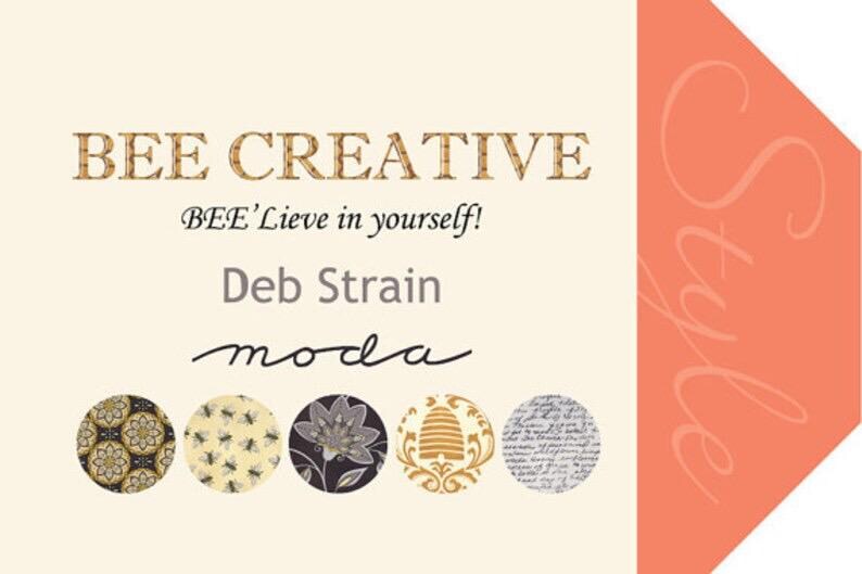 Bee Creative Panel by Deb Strain for Moda-#19750-out OF PRINT - Etsy
