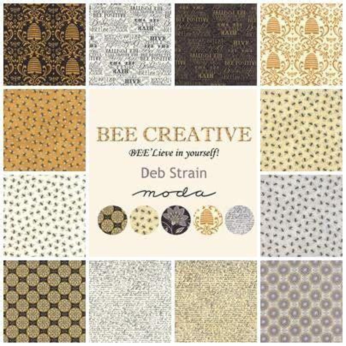 Bee Creative Panel by Deb Strain for Moda-#19750-out OF PRINT - Etsy