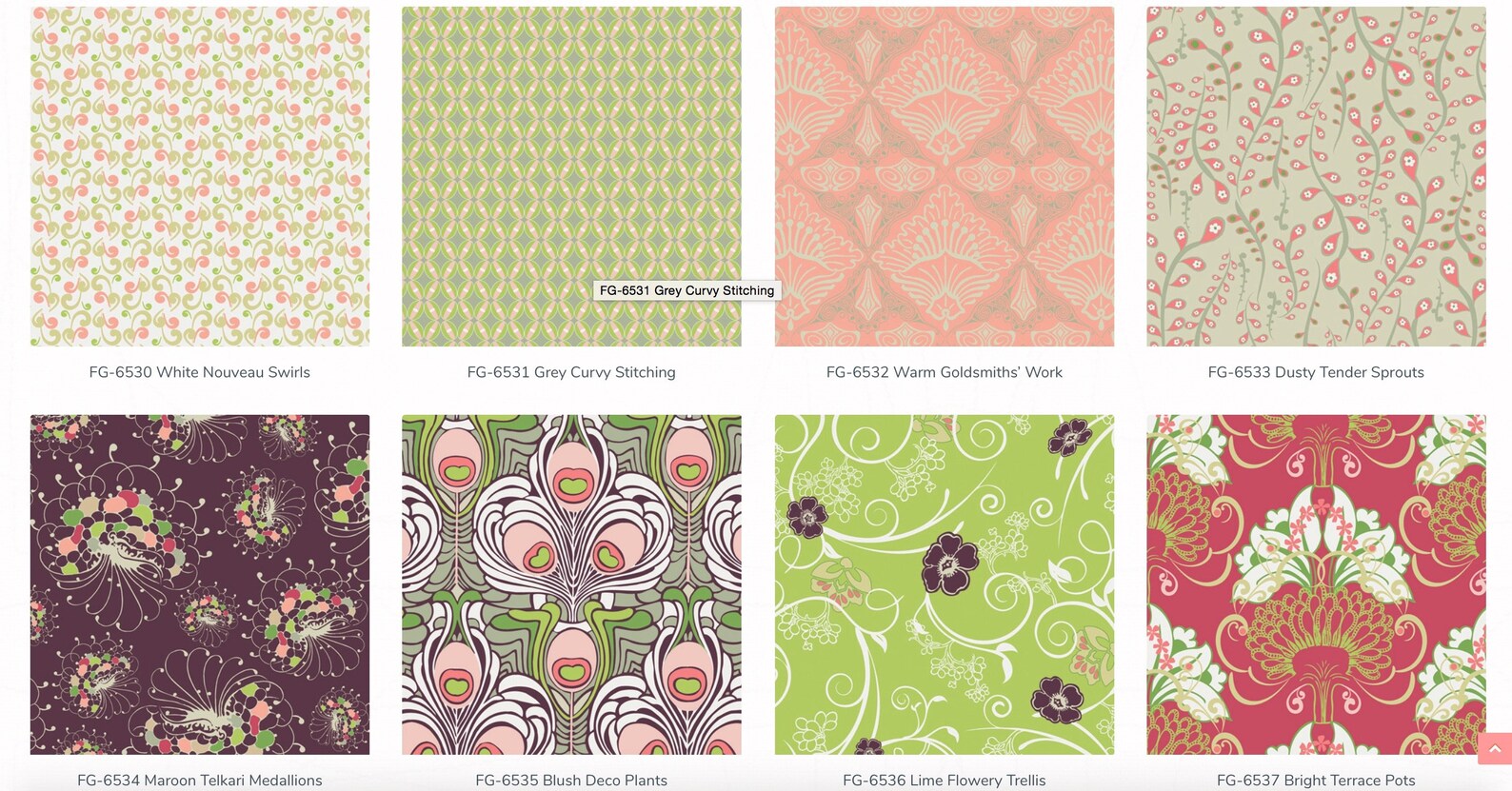 Filigree Fat Quarter Bundle (18) by Pat Bravo for Art Gallery Fabrics ...