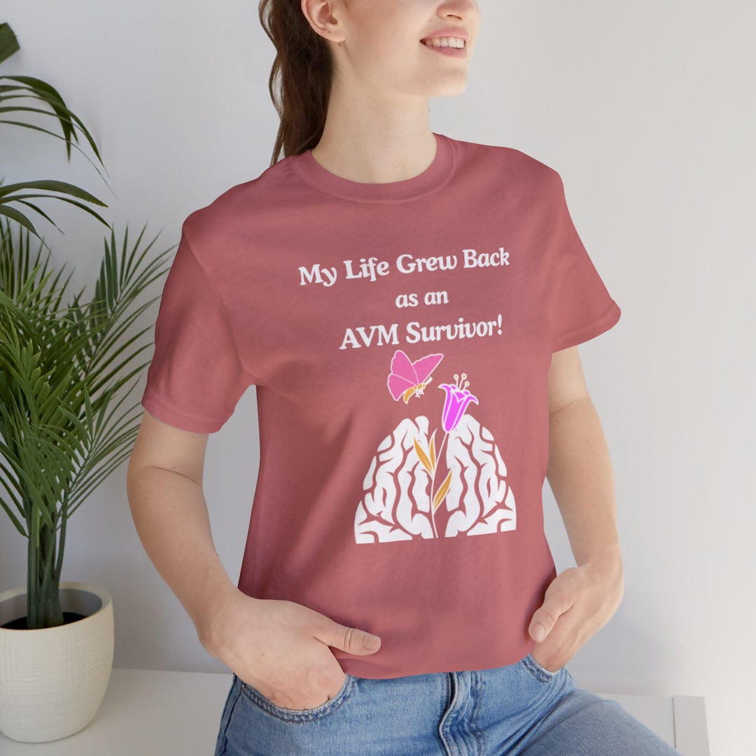 Arteriovenous Malformation Survivor Tee, AVM Awareness Shirt, Brain ...