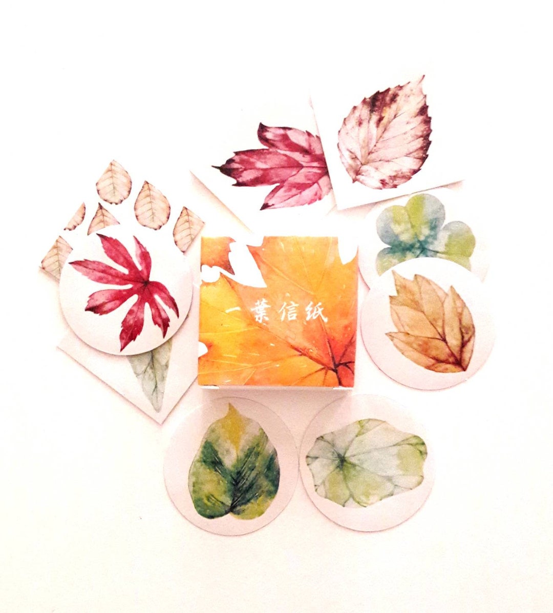 Japanese Paper Stickers 40 Pieces, Autumn Foliage - Etsy