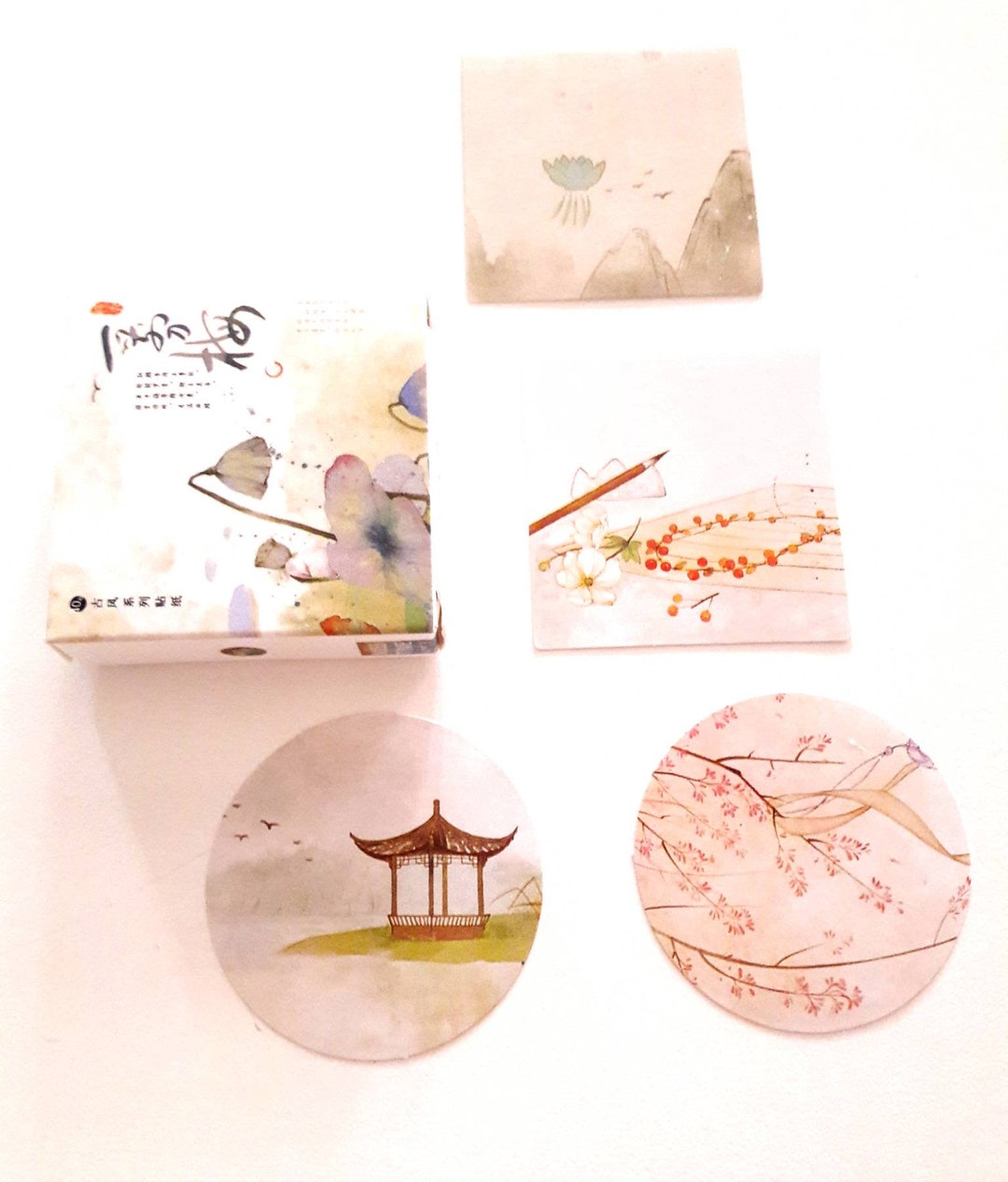 Japanese Paper Stickers 40 Pieces - Etsy