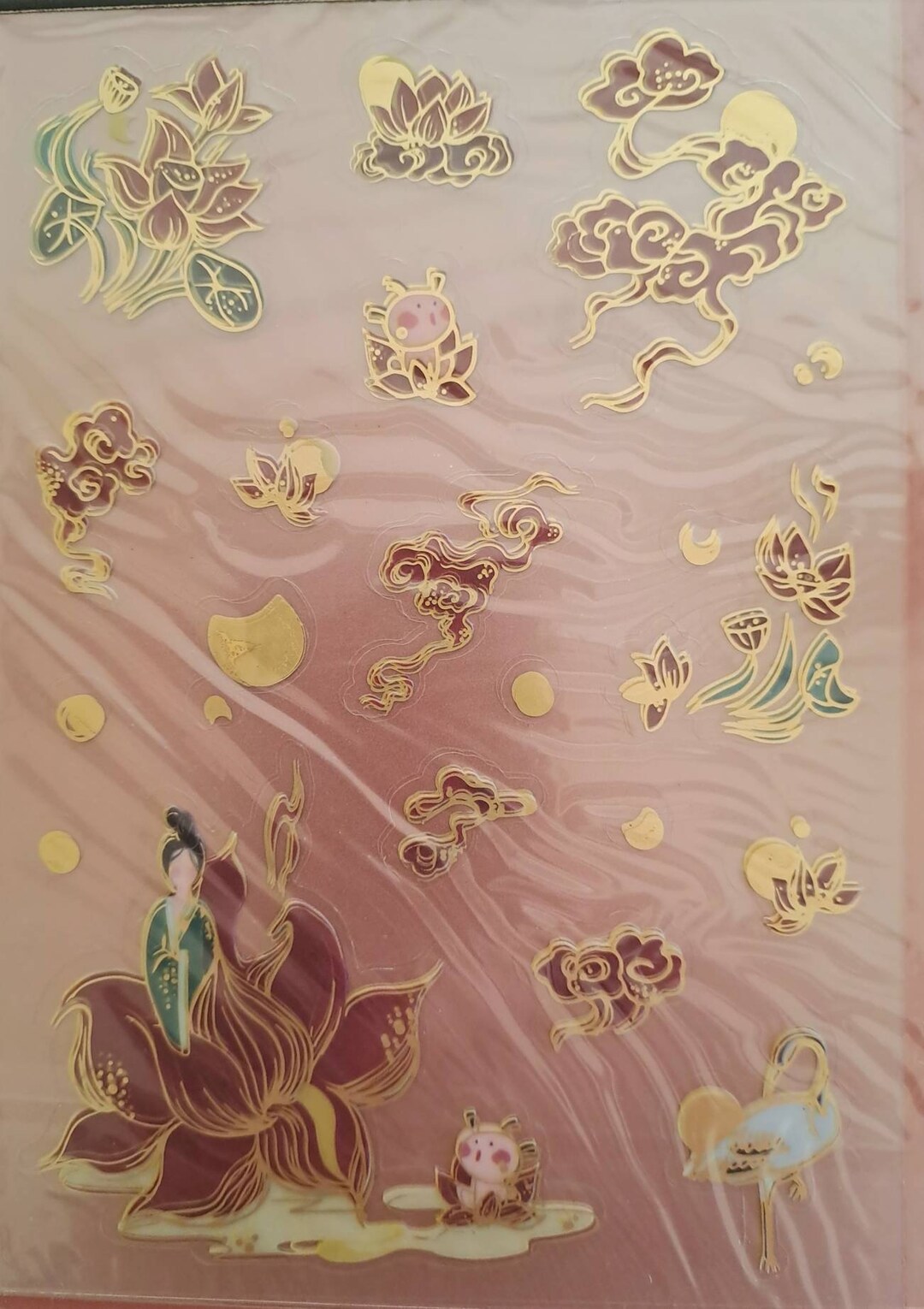 Japanese Paper Stickers 20 Pieces, Flowers Traditional Japanese ...