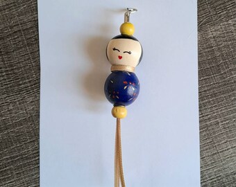 Kokeshi Keychain - Etsy