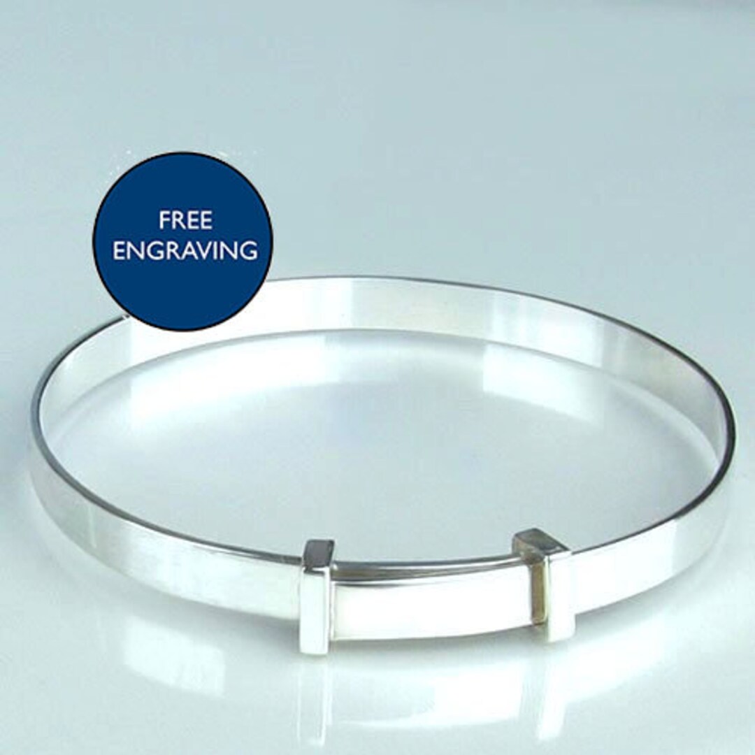A Silver Bangle/bangle,girls Silver Bangle/bracelet, Boys Silver Bangle ...