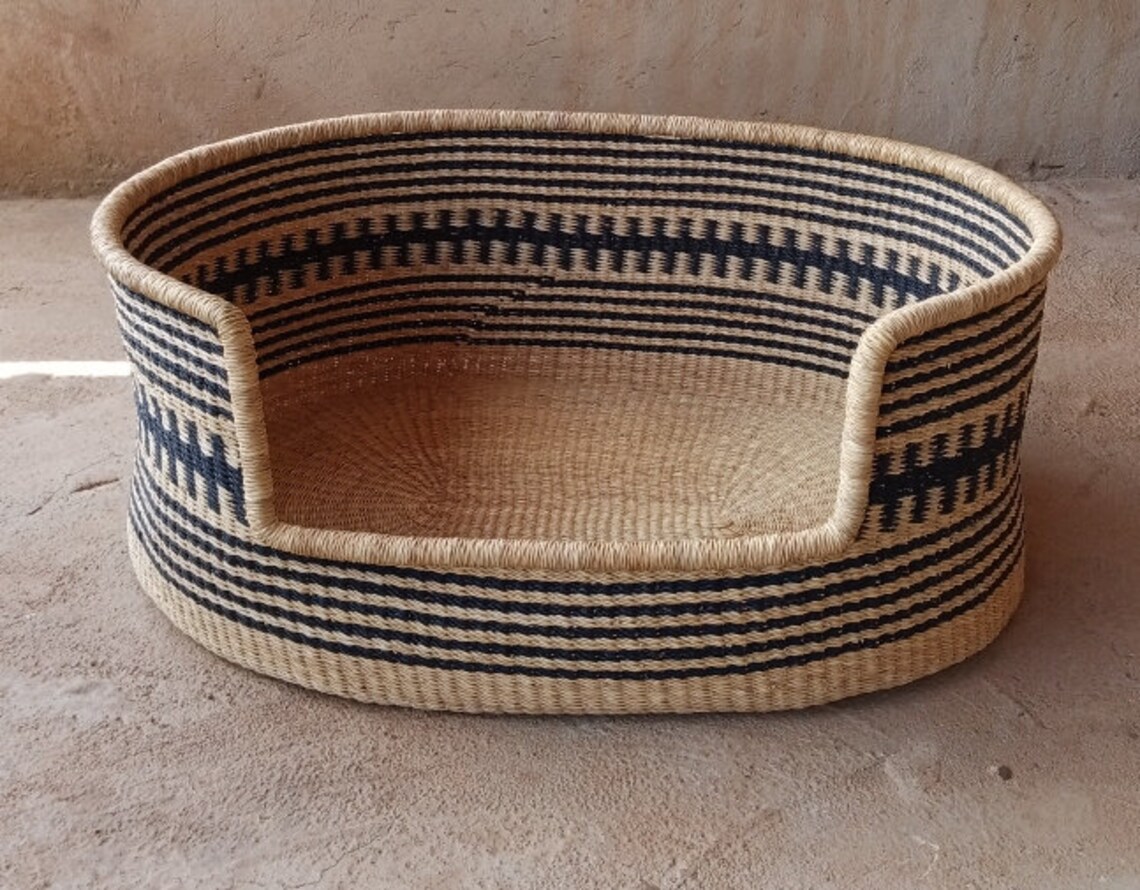 Wicker Dog Bedlarge Dog Bed Basket Woven Basket for Dog - Etsy